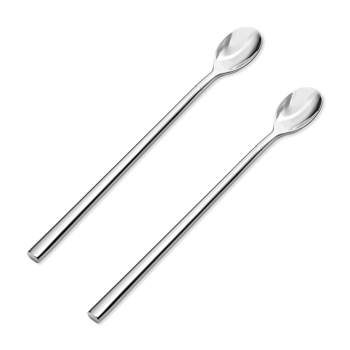 Supreme Stainless Steel 2-Piece Round Handle Ice Tea Spoon – KitchenRus